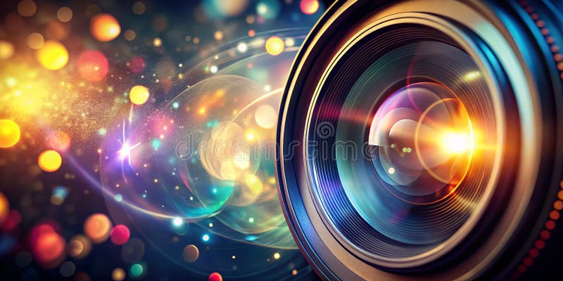 Dynamic Lens Flare Background Exploring the Rule of Thirds in Abstract ...