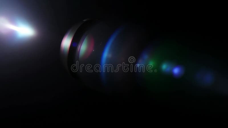 Dynamic Lens Flares and Light Refractions in Dark Abstract Motion Stock ...