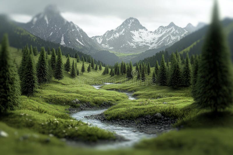 A Dynamic, Lifelike Environment with Fully Modeled Trees, Rivers, and ...