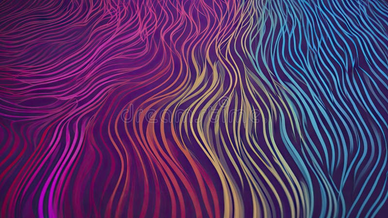 Dynamic Light and Color Patterns in Vibrant Waves Create a Mesmerizing ...