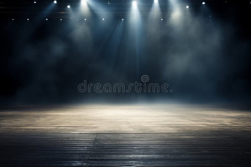 Dynamic Light Display on Empty Stage, Setting the Scene for Captivating ...