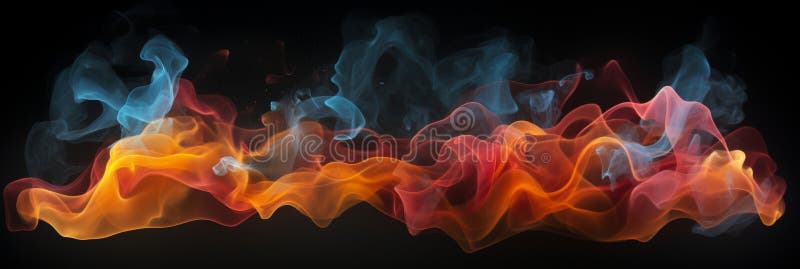 Dynamic Light Flares on Dark Background with Motion Effects in Shades ...