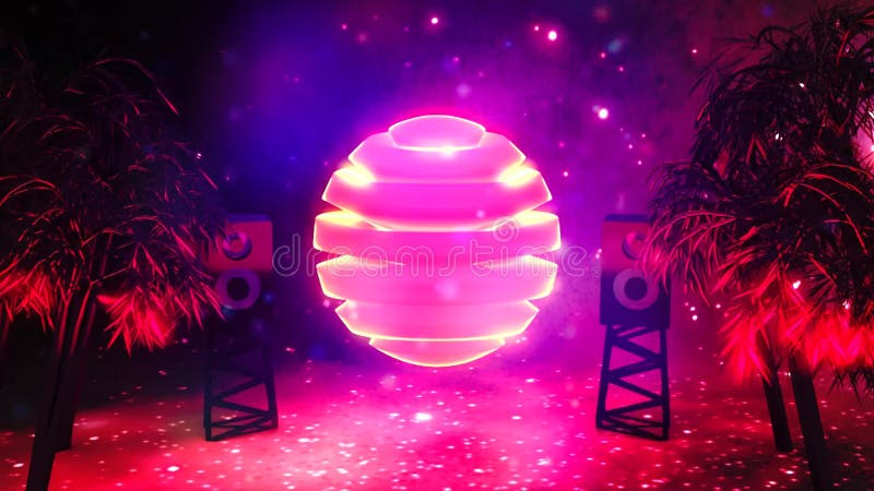 Dynamic Light Music Visualization Stage Background Stock Footage ...