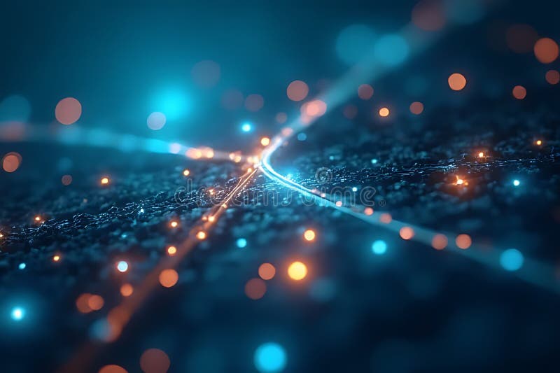 Dynamic Light Patterns Abstract Background Digital Art Nighttime Close ...