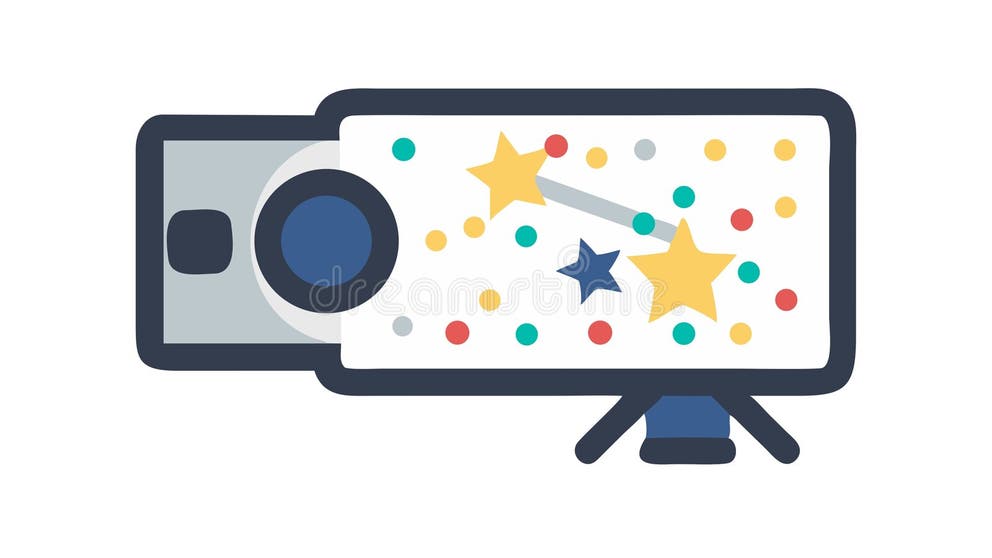 Dynamic Light Projection, Abstract Visuals, Cosmic Art Display, Vector ...