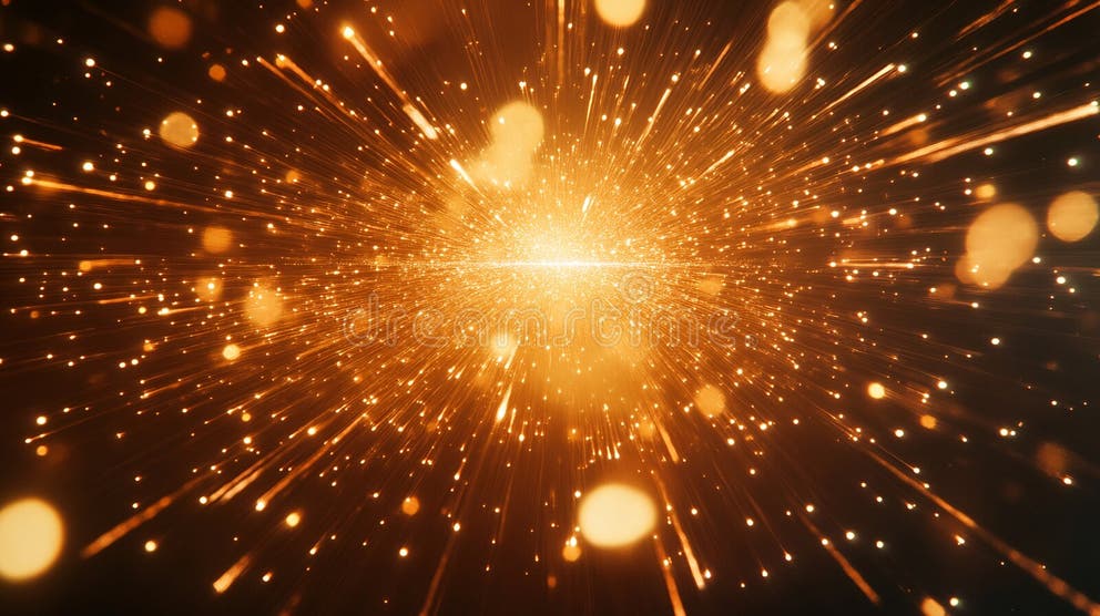 Dynamic Light Ray Motion with a Starburst Design and Glowing Speed ...