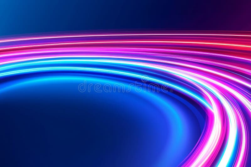 Dynamic Light Rays in Vibrant Blue and Pink Create an Abstract Sense of ...