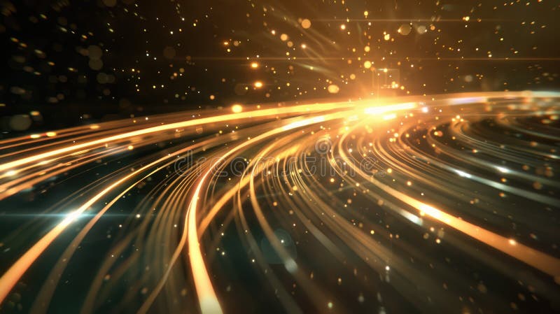 Dynamic Light Streaks in Motion Abstract Futuristic Background with ...