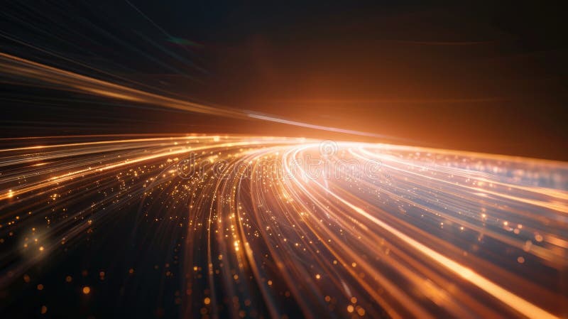 Dynamic Light Streaks in Motion Abstract Futuristic Background with ...