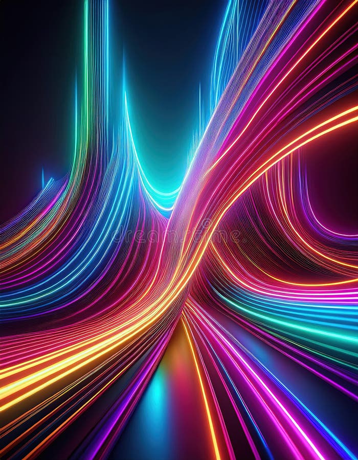 Dynamic Light Trails Create a Sense of Speed in a Cosmic Landscape at ...