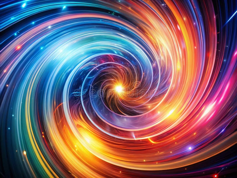 Dynamic Light Vortex a Visually Stunning Abstraction of Pulsating ...