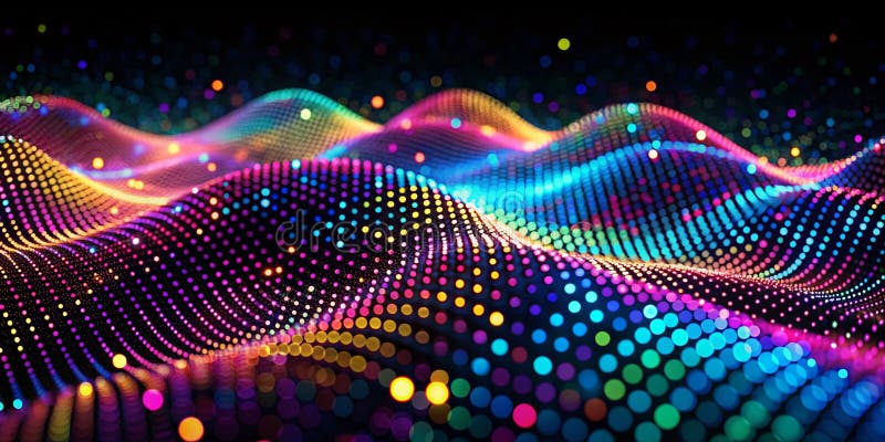 Dynamic Light Wave Patterns Stunning Visuals for HighTech Digital ...
