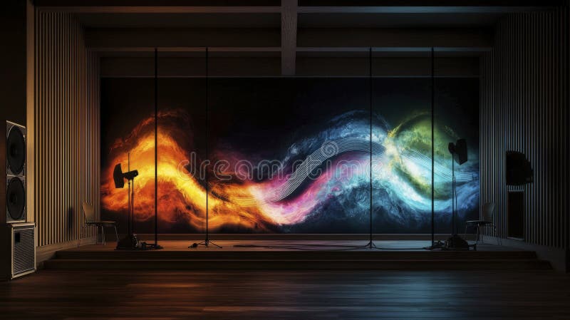 Dynamic Light Waves Performance Modern Stage Art Installation Indoor ...