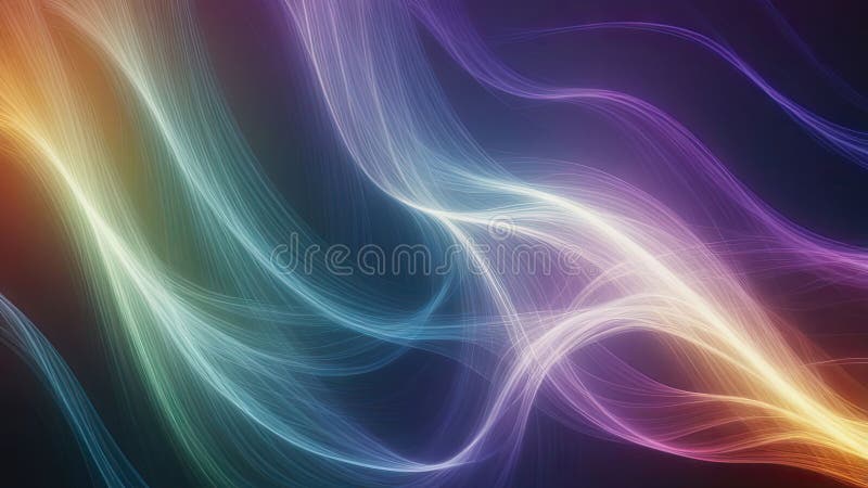 Dynamic Light Waves Shifting in Color and Intensity Create an Energetic ...