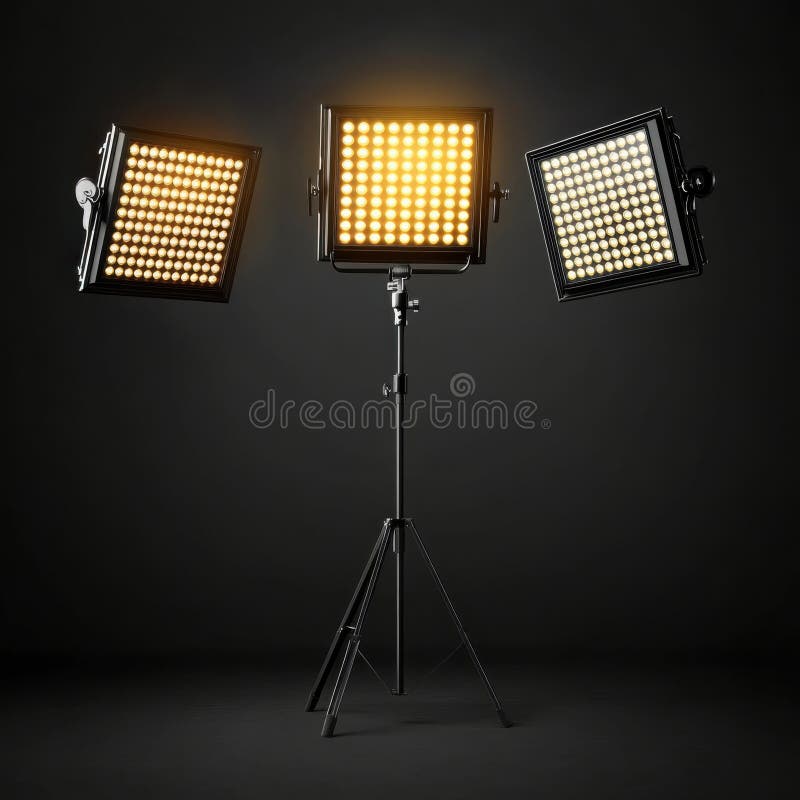 Dynamic Lighting Effects Illuminate Subject with Creative Flair Stock ...