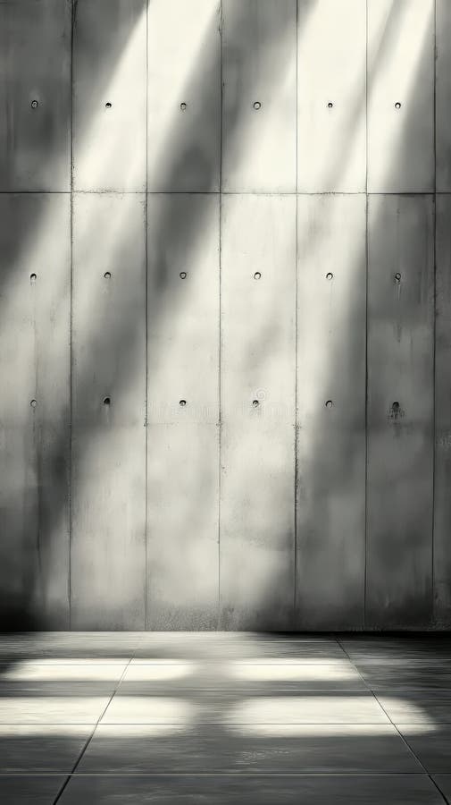 Dynamic Lighting Enhances this Minimalist Architectural Interior Stock ...