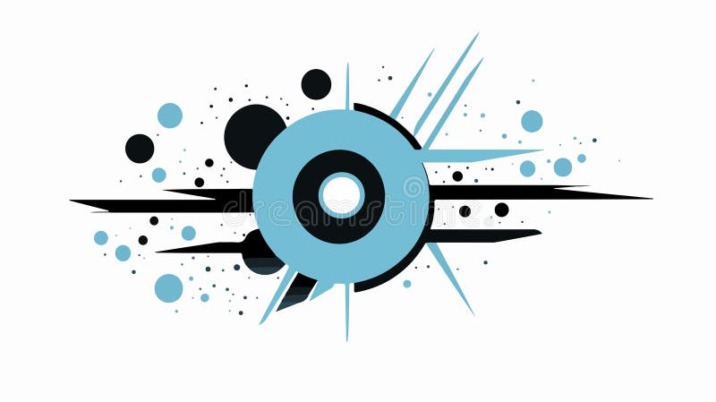 Dynamic Lightning Bolt Icon with Horizontal Lines and Circle Stock ...