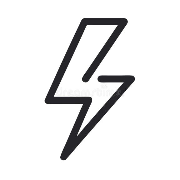 Dynamic Lightning Bolt Strike Energy Icon, Vector Design Generative AI ...