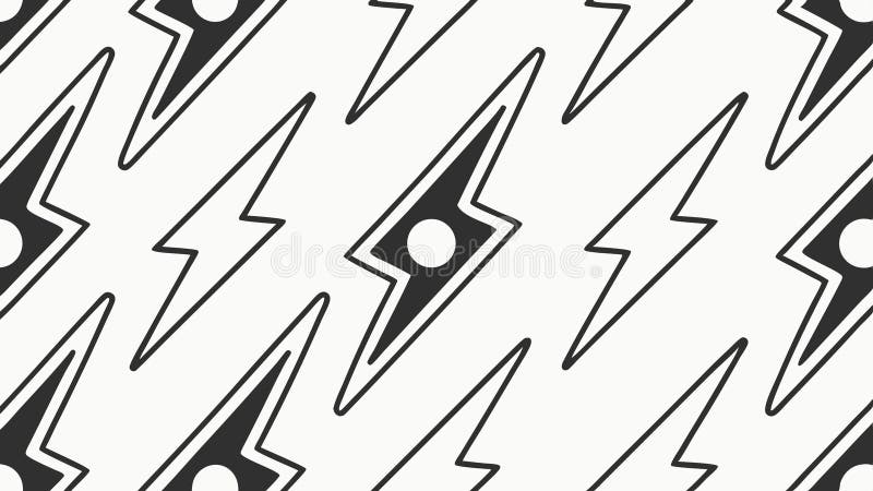 Dynamic Lightning Bolts Pattern, Energetic Design, Vector Design ...