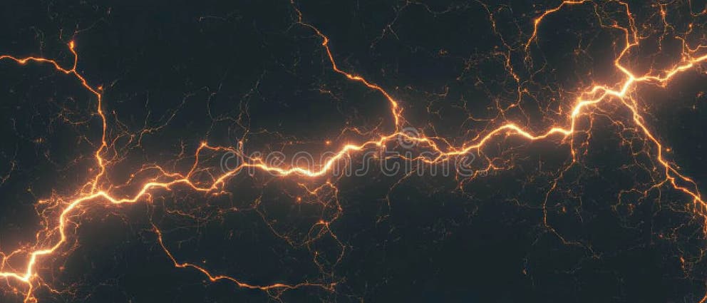 Dynamic Lightning Overlay Frame with Electric Glow and Jagged Edges on ...