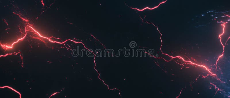 Dynamic Lightning Overlay Texture Showcasing Diverse Patterns on a Deep ...