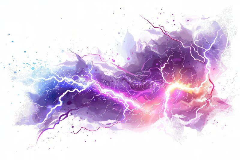 Dynamic of a Lightning Strike with Vivid Electric Arcs and a Stark ...