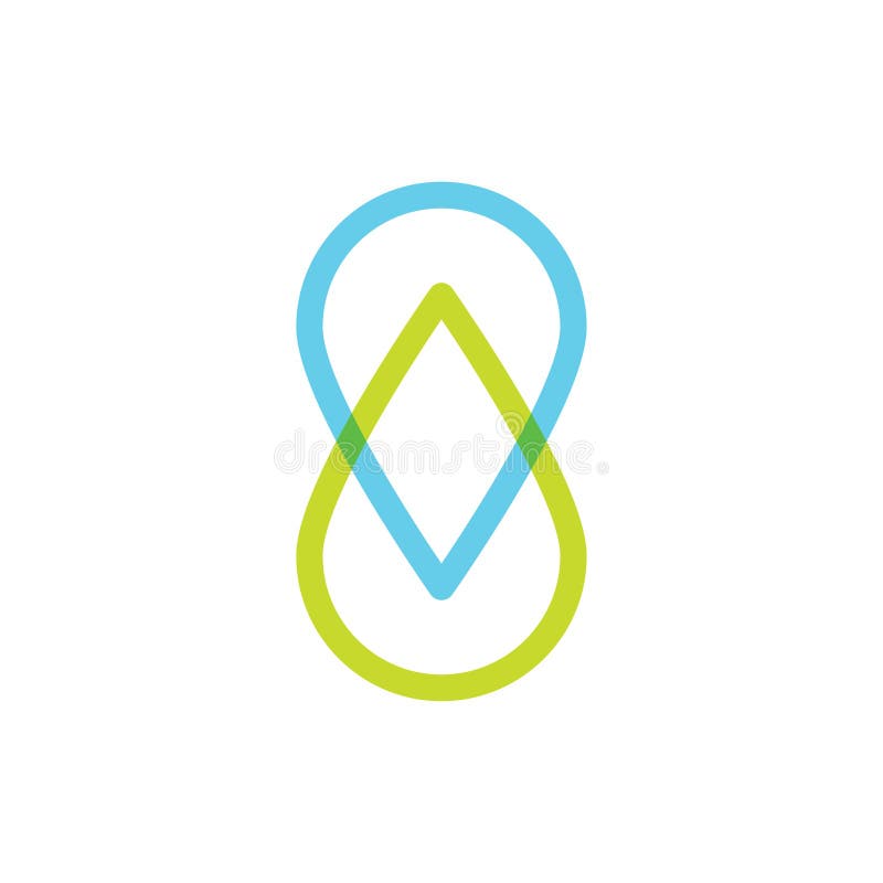 Green Blue Transparent Dynamic Line Abstract Logo Stock Vector ...