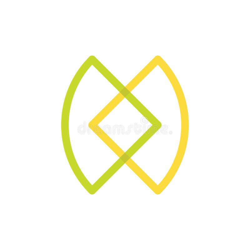 Green Blue Transparent Dynamic Line Abstract Logo Stock Vector ...