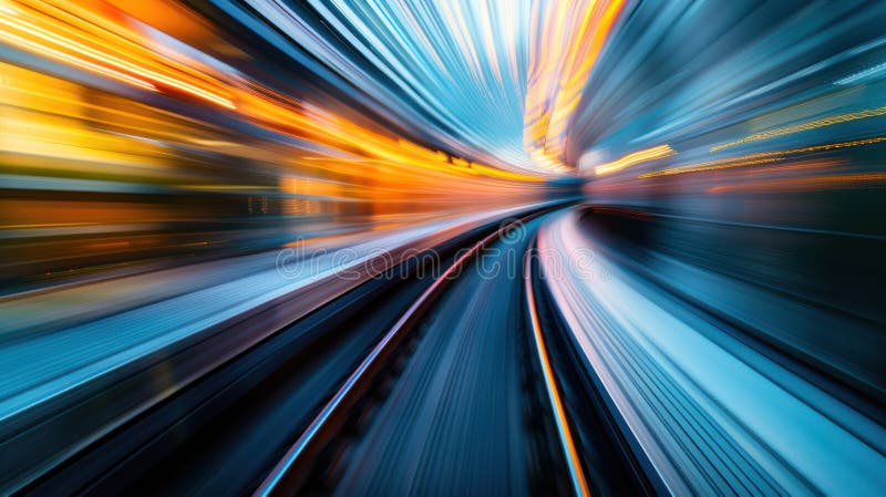 A Dynamic Line or Blur Effect Showing Movement, Symbolizing the Rapid ...