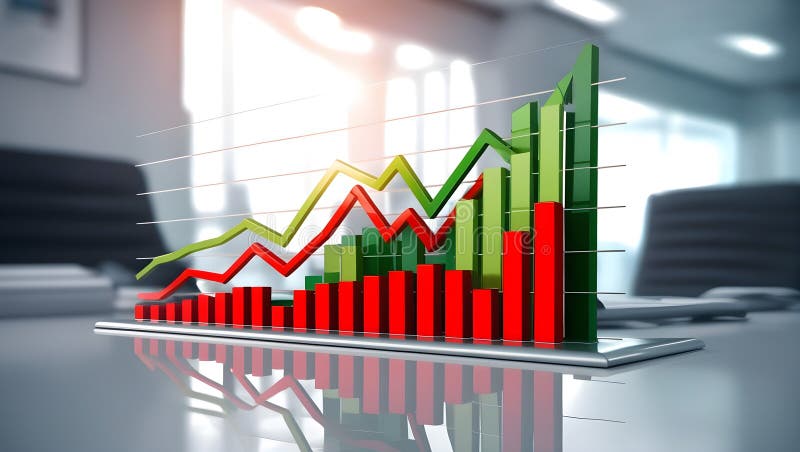 A Dynamic Line Chart Displaying the Rise and Fall of Income Over Time ...