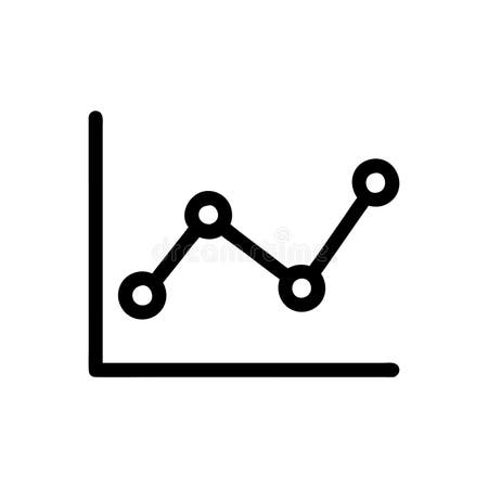Dynamic Line Chart Symbol Illustration Stock Illustration ...