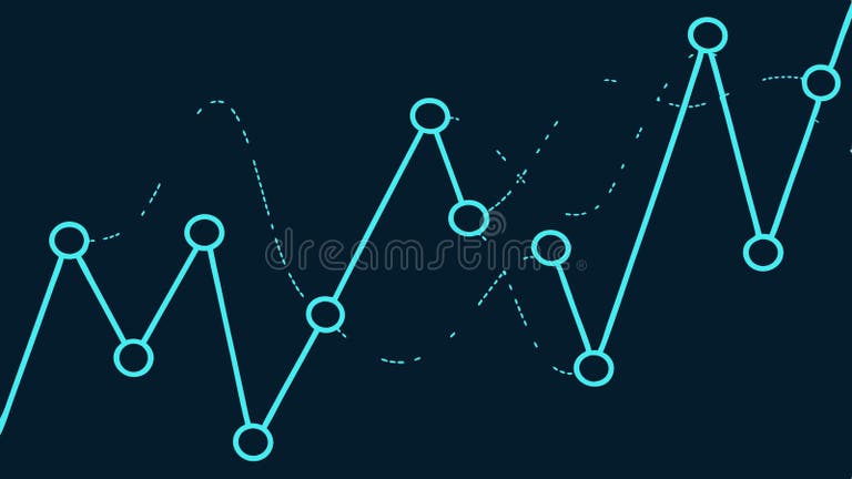 Dynamic Line Graph with Data Points Illustration, Statistics and ...