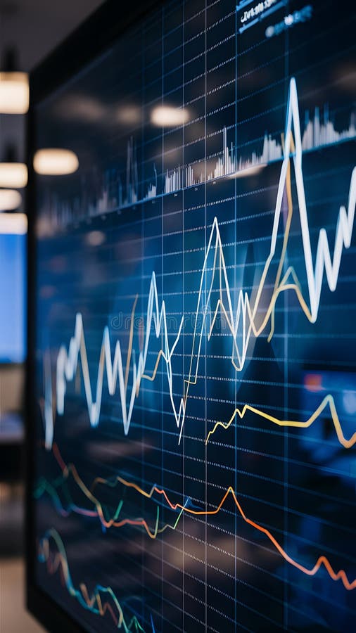 Dynamic Line Graphs on Digital Screen in Professional Setting with ...