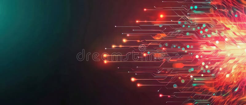 Bright Colorful Lines Radiating from a Central Point in a Vibrant ...