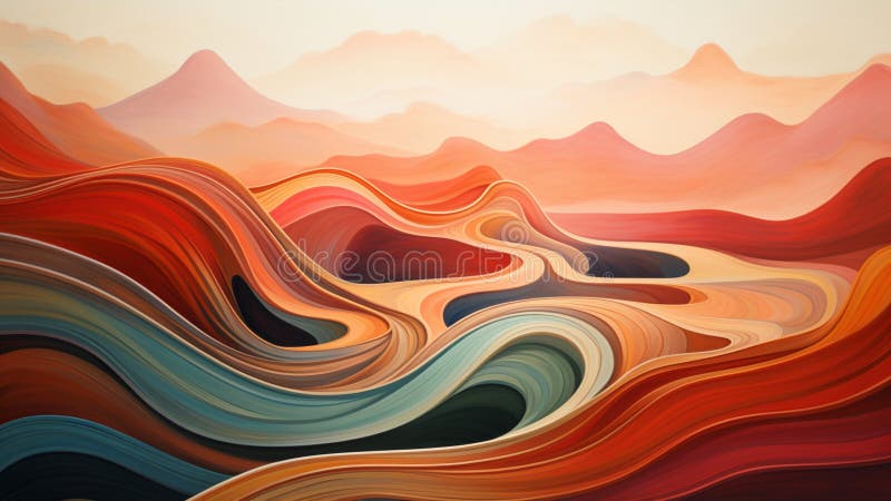 Dynamic Lines and Curves Converging To Create a Visually Stunning ...