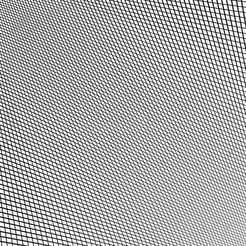Dynamic Lines Grid. Monochrome Geometric Pattern, Abstract Texture ...