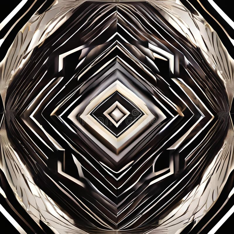 Dynamic Lines and Shapes Converging into a Central Focal Point with ...