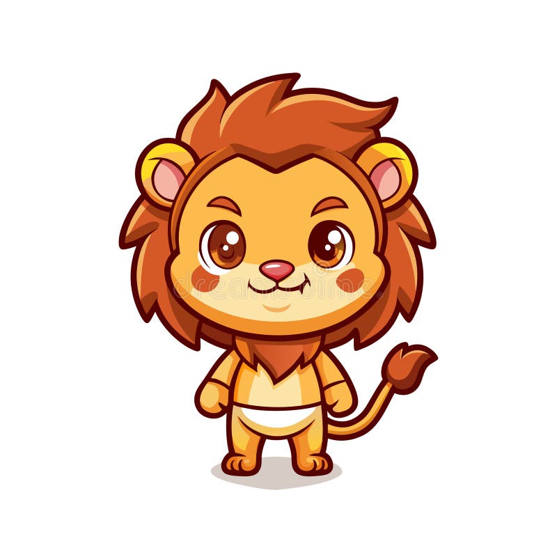 Dynamic Lion in Music Production Vector Illustration Stock Image ...