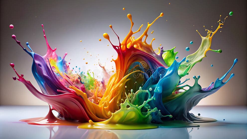 Dynamic Liquid Color Splash an Abstract Background Design Element for ...