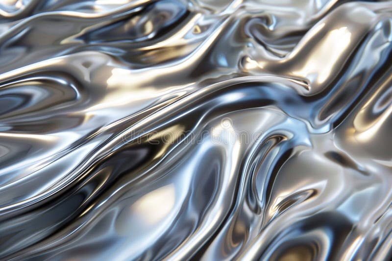 Dynamic liquid metal flow stock photo. Image of abstract - 317830872
