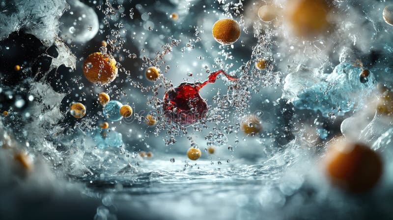 Dynamic Liquid Motion Abstract Dreamscape Digital Art Underwater ...