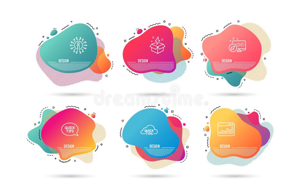 Quick Tips, Marketing Statistics and Creative Idea Icons. Quickstart ...
