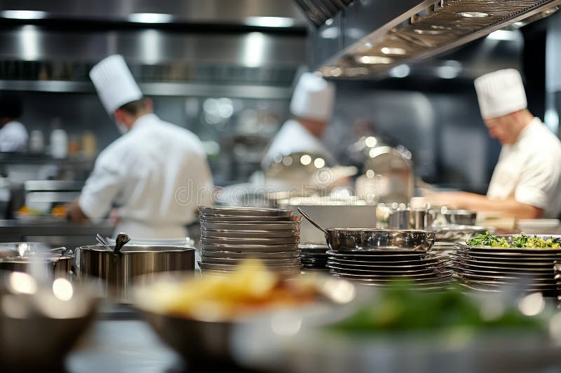 The Dynamic and Lively Atmosphere Found in a Busy Restaurant Kitchen ...