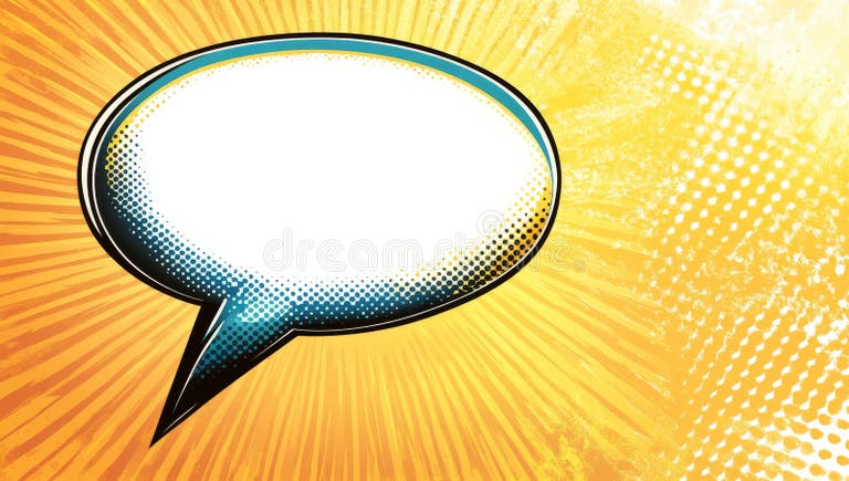 A Dynamic and Lively Comic-style Speech Bubble with a Burst Effect ...