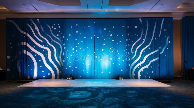 Dynamic and Lively Raffle Backdrop Stock Illustration - Illustration of ...