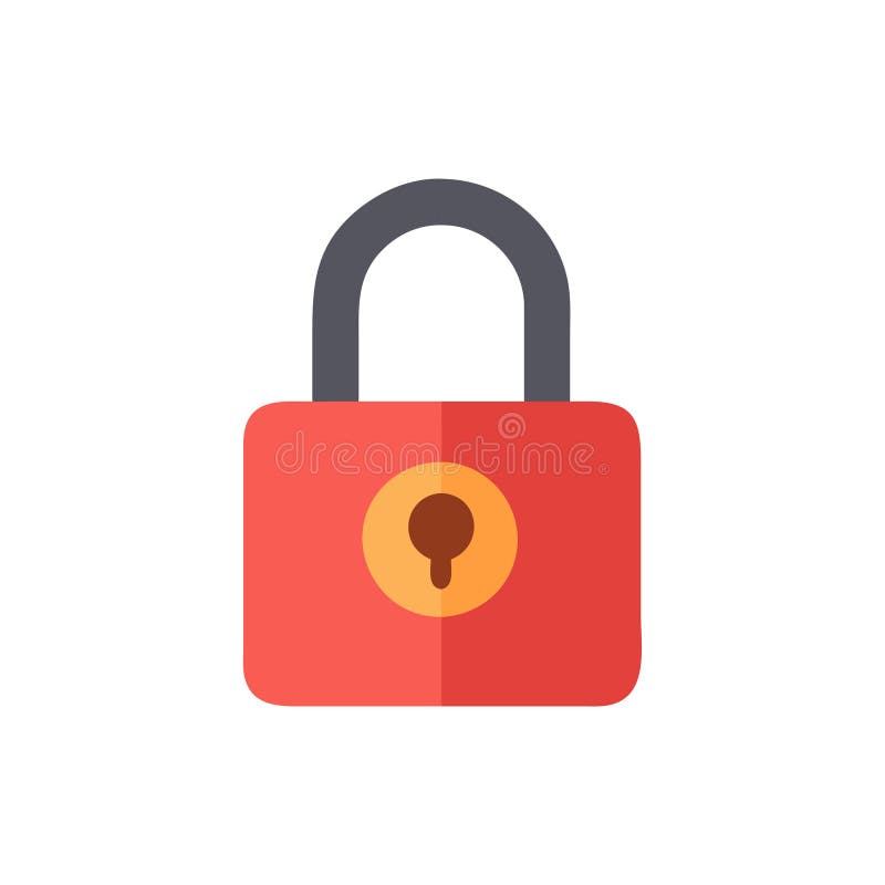 Dynamic Lock Symbol Illustration Stock Illustration - Illustration of ...