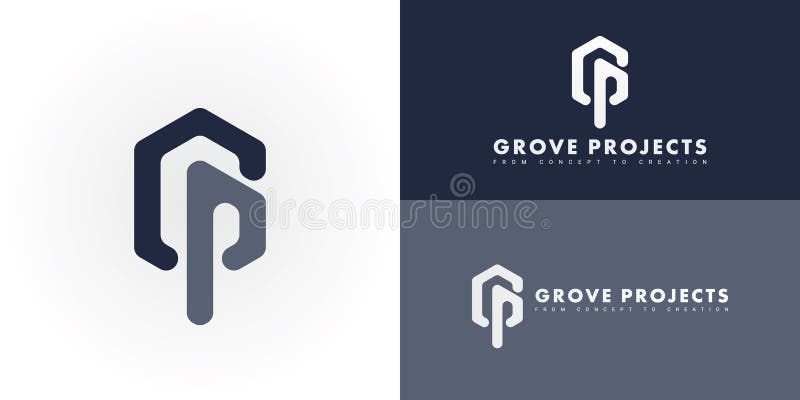 The Dynamic Logo Design Creatively Integrates the Initials GP within a ...