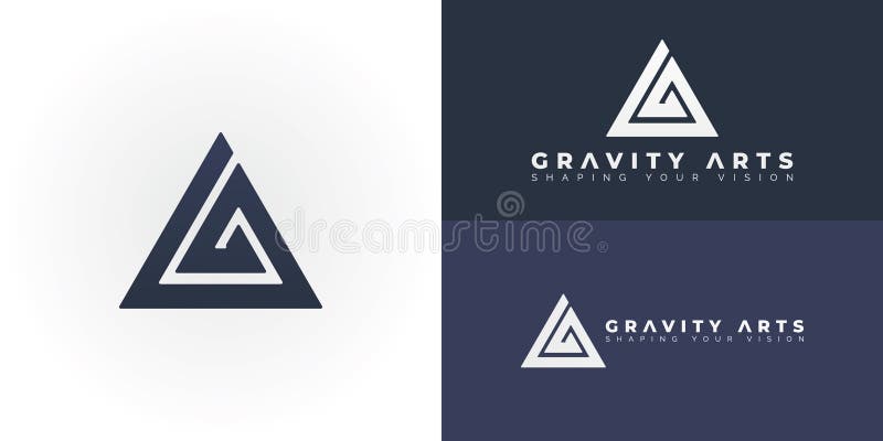 The Dynamic Logo Design Features the Initials GA Creatively Integrated ...
