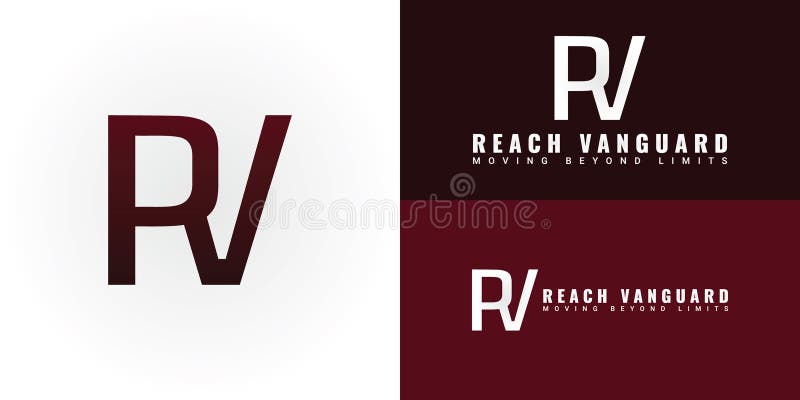 The Dynamic Logo Design Features the Initials RV Elegantly Intertwined ...