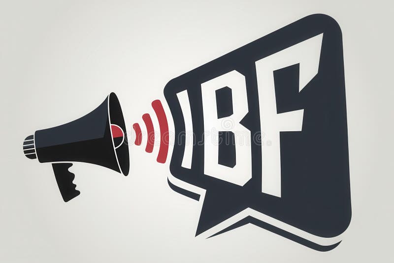 IBF Logo Megaphone Vector Illustration Marketing Promotion - Creative ...
